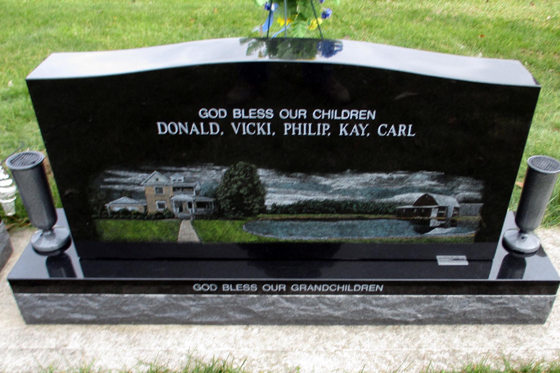 Delphos Granite Works - Diamond Etching